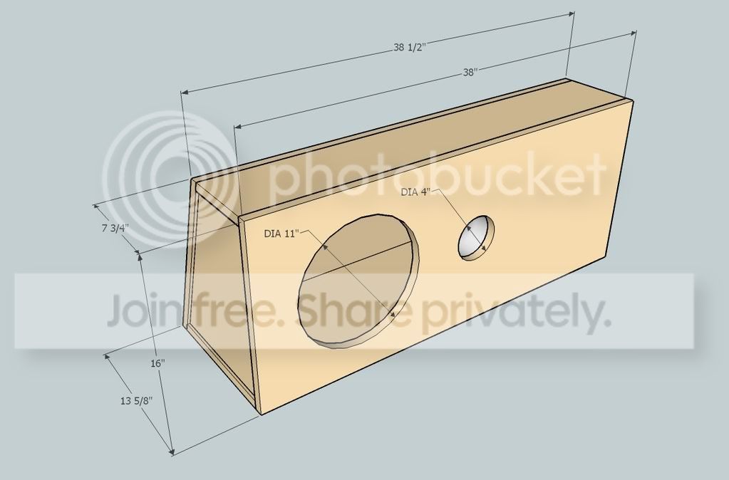 My 1st ported box design. Check my measurements? | DIYMobileAudio.com ...