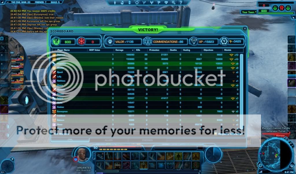 Infinite Medals as Tank - PvP - SWTOR | Forums