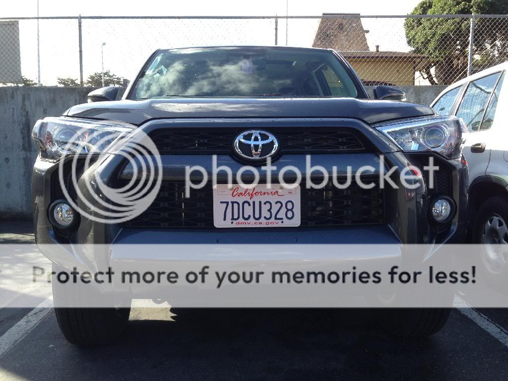 2015 4Runner Trail front license plate mount options - Toyota 4Runner ...